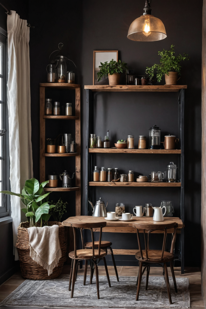 10 Ideas and Inspiration for Rustic Style Coffee Corners - afullmug.com