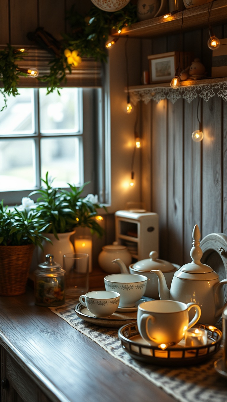 20 Whimsical Ideas for Your Dream Cottagecore Tea Station - afullmug.com