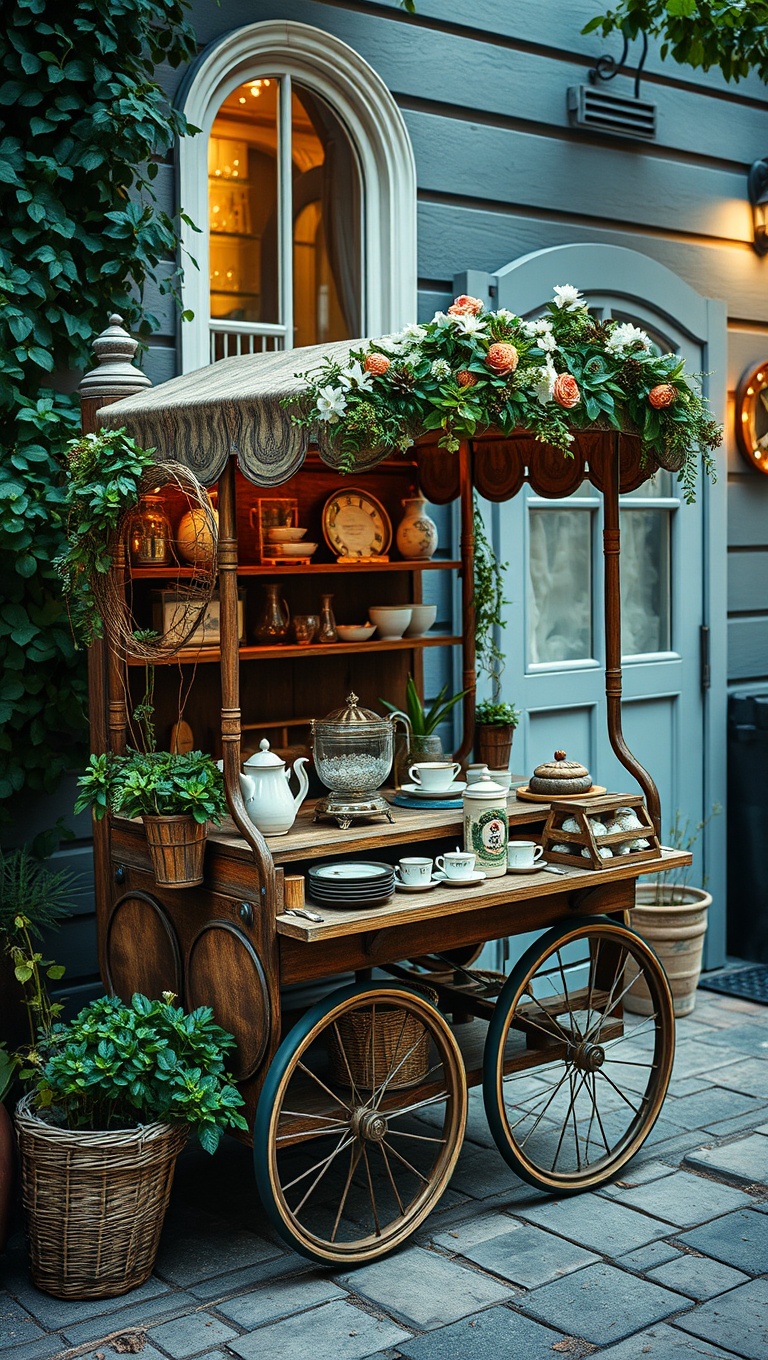 20 Whimsical Ideas for Your Dream Cottagecore Tea Station - afullmug.com