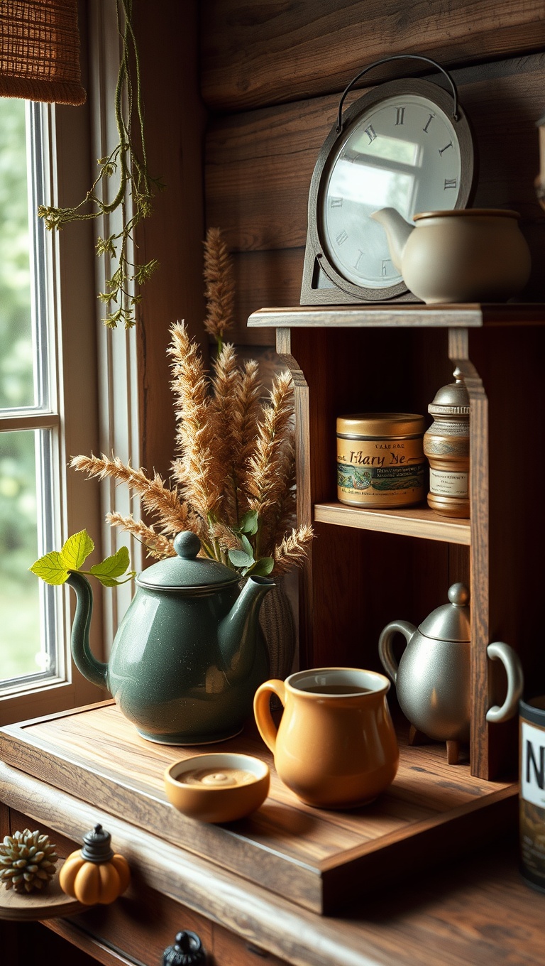 20 Whimsical Ideas for Your Dream Cottagecore Tea Station - afullmug.com