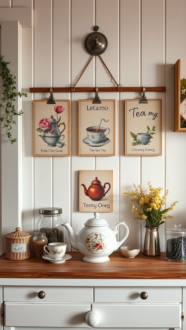 20 Whimsical Ideas for Your Dream Cottagecore Tea Station - afullmug.com