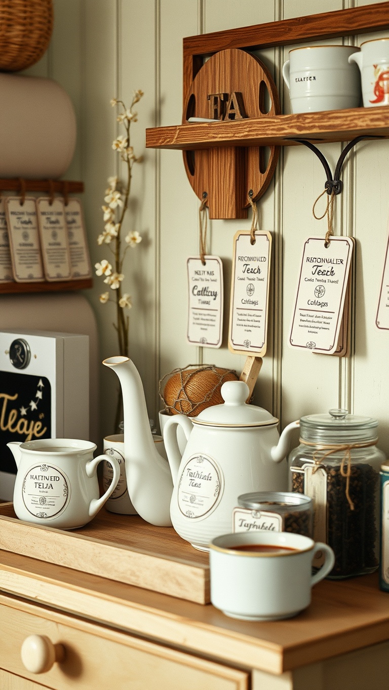 20 Whimsical Ideas for Your Dream Cottagecore Tea Station - afullmug.com