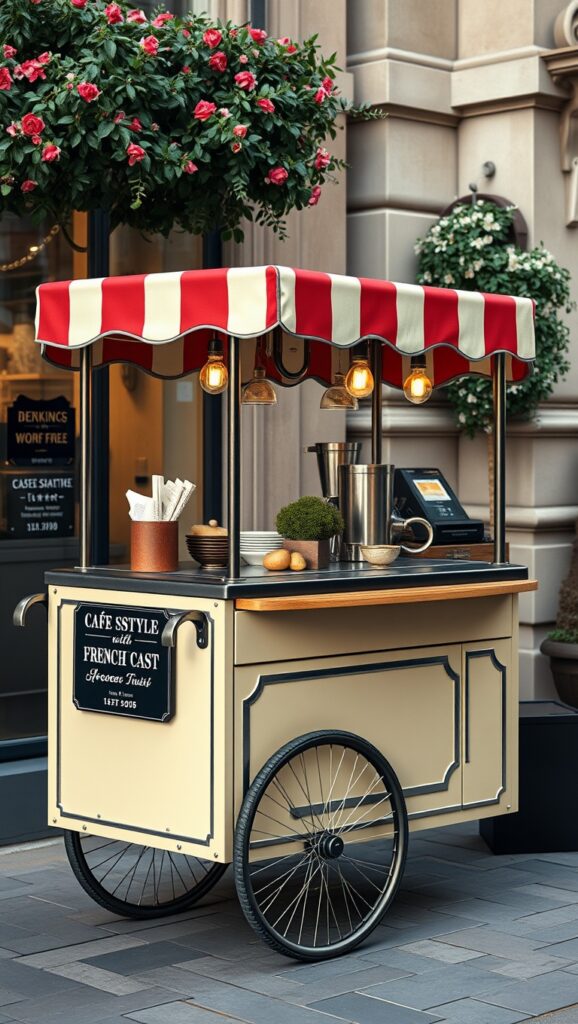 20 Creative Ideas for Stylish Portable Coffee Carts - afullmug.com